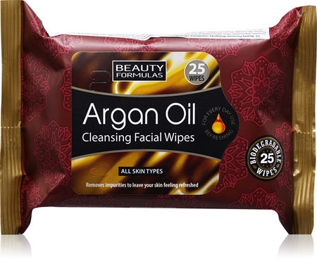 Beauty Formulas Argan Oil wet cleansing wipes | notino.co.uk