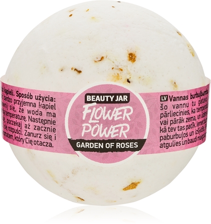 Beauty Jar Flower Power effervescent bath bomb with rose fragrance ...