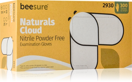 BeeSure Naturals Cloud White nitrile powder-free gloves | notino.co.uk