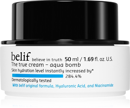 belif The True Cream Aqua Bomb deep moisturising cream with niacinamide ...