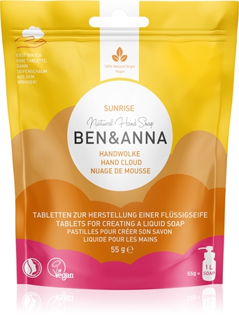 BEN&ANNA Natural Hand Soap sapone liquido per le mani in compresse ...