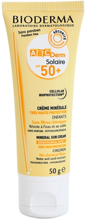 Bioderma ABC Derm Solaire mineralna krema za sončenje SPF 50+ | notino.si