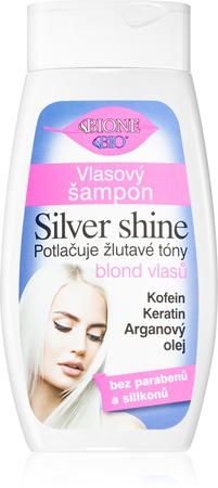 Bione Cosmetics Silver Shine shampoo die gele tonen neutraliseert | notino.nl