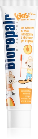 Biorepair Kids 0-6 toothpaste for children to restore dental enamel ...
