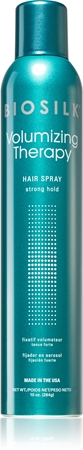 Biosilk Volumizing Therapy Hair Spray strong-hold hairspray for smooth ...