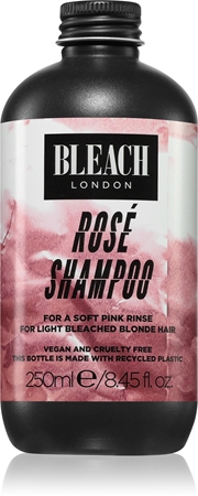 Bleach London Rosé Road Rosé champú tonificante para cabello rubio ...
