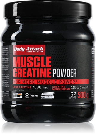 Body Attack Muscle-Creatine Powder Kreatin Monohydrat in Pulverform ...