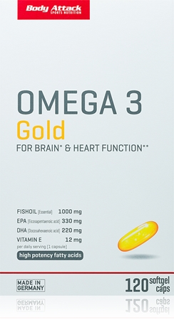 Body Attack Omega 3 Gold Pro Kapseln mit Öl ️ notino.de