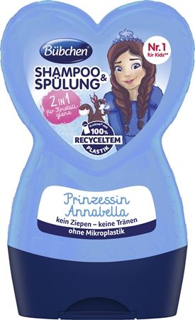 Bübchen Kids Princess Annabella Šampūns un kondicionieris divi vienā ...