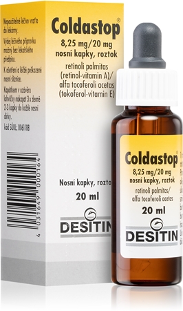 Coldastop Coldastop 8,25mg/20mg nosní kapky, roztok pro zklidnění nosní ...