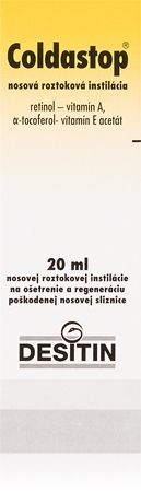 Coldastop Coldastop 8,25 mg/20mg nosné kvapky, roztok pri akútnom a ...