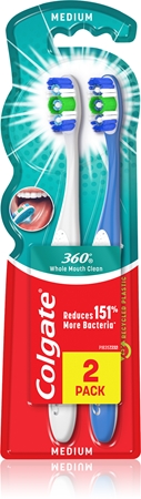 Colgate 360° Whole Mouth Clean medium toothbrushes | notino.co.uk