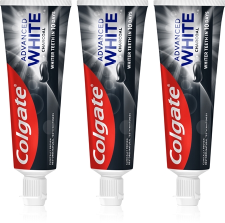 Colgate Advanced White bělicí zubní pasta s aktivním uhlím recenze ...