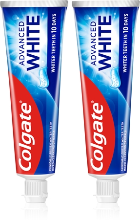 Colgate Advanced White whitening toothpaste for stains on tooth enamel ...