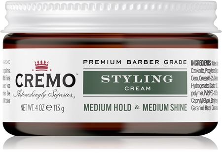Cremo Hair Styling Cream Medium Styling moisturizing styling cream for ...