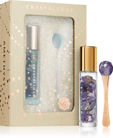 Crystallove Golden Amethyst 3D Eye Set Set für die Augenpartien