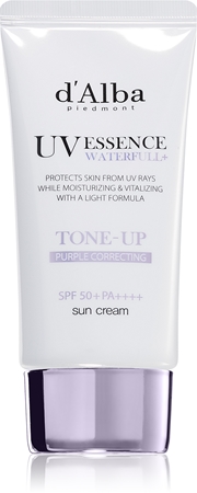 d'Alba Waterfull Purple Correcting Tone-Up Sun Cream toning sunscreen ...