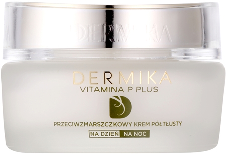 Dermika Vitamina P Plus Anti-Wrinkle Cream for Sensitive, Redness-Prone ...
