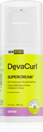 DevaCurl SuperCream дълбоко хидратиращ крем в дълбочина за фиксиране и оформяне | notino.bg