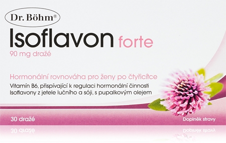 Dr. Böhm Isoflavon Forte 90 mg dražé pro podporu komfortu při menopauze ...
