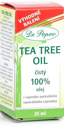 Dr. Popov Tea Tree Oil 100% kaltgepresstes Teebaumöl mit antiseptischer ...