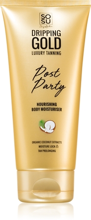 Dripping Gold Post Party moisturising body cream to extend tan length ...