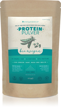 EnergyBalance Protein Pulver BIO & Vegan veganes Protein in BIO ...