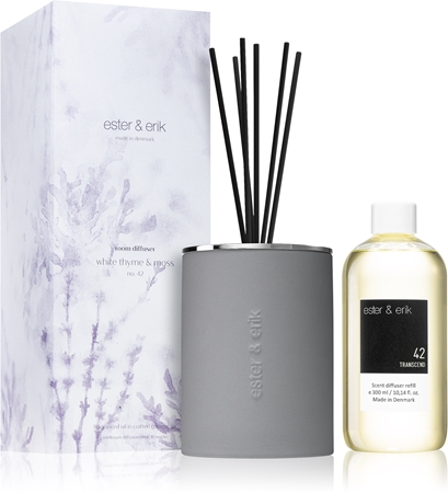 ester & erik room diffuser white thyme & moss (no. 42) aroma diffuser with refill | notino.co.uk