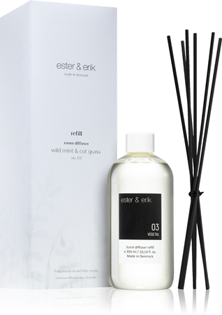 ester & erik room diffuser wild mint & cut grass (no. 03) refill for ...