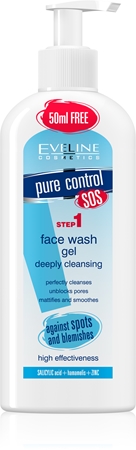 Eveline Cosmetics Pure Control Waschgel für die Tiefenreinigung