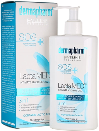 Eveline Cosmetics Dermapharm LactaMED gel de higiene íntima para ...