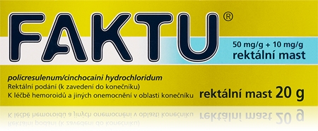 Faktu Faktu 50mg/10mg rektální mast na hemoroidy | notino.cz