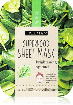 Freeman Superfood Spinach Brightening Face Sheet Mask | notino.ie