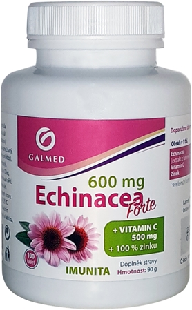 Galmed Echinacea forte 600mg + Vit.C+Zinek doplněk stravy pro podporu ...