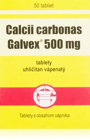 Galvex Calcii Carbonas 500 mg tablety pri nedostatku vápnika | notino.sk