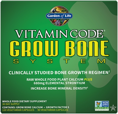 Garden of Life Vitamin Code Grow Bone System complemento alimentar para ...