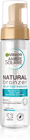 Garnier Ambre Solaire Natural Bronzer self-tanning mousse for the face ...