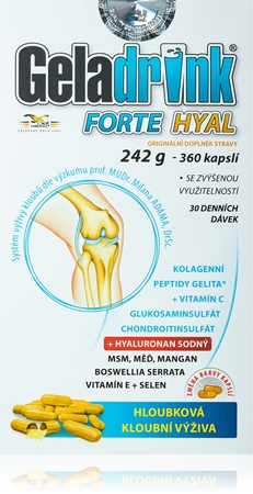 Geladrink Forte Hyal kapsle kapsle pro podporu zdraví kostí a kloubů ...