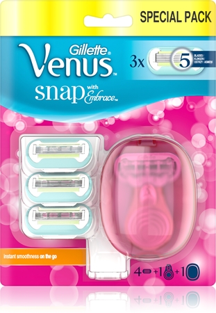 Gillette Venus Snap Travel Shaver + Spare Blades 4 pcs | notino.co.uk