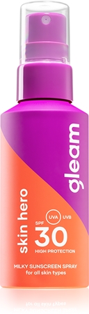 Gleam Skin hero light sun spray SPF 30 | notino.co.uk