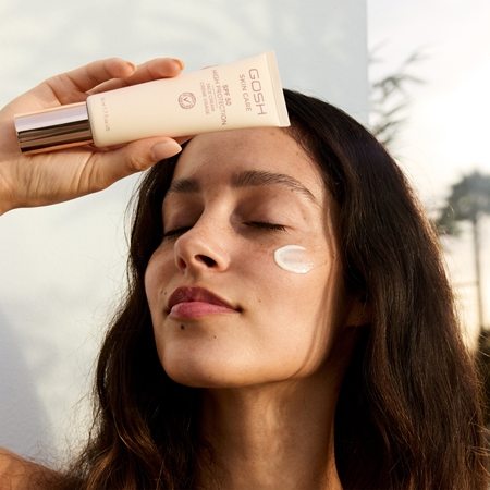 Gosh Skin Care SPF50 creme protetor de rosto para pela seca a sensível ...