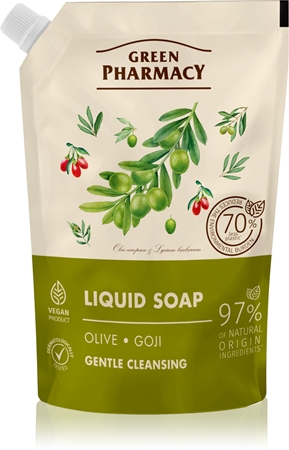 Green Pharmacy Olive & Goji Berry Liquid Soap tekuté mýdlo – náhradní ...