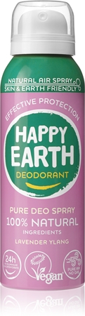Happy Earth 100% Natural Deodorant Air Spray Lavender Ylang Deodorant