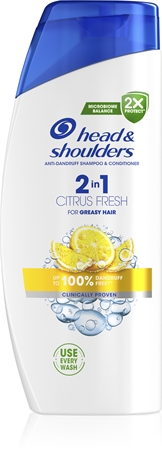 Head & Shoulders Citrus Fresh 2v1 shampoing antipelliculaire pour cheveux gras | notino.fr
