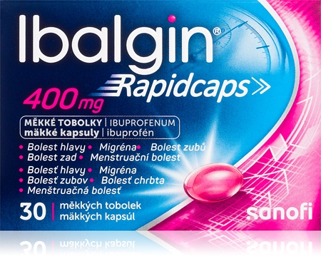 Ibalgin Ibalgin Rapidcaps 400 mg měkké tobolky | notino.cz