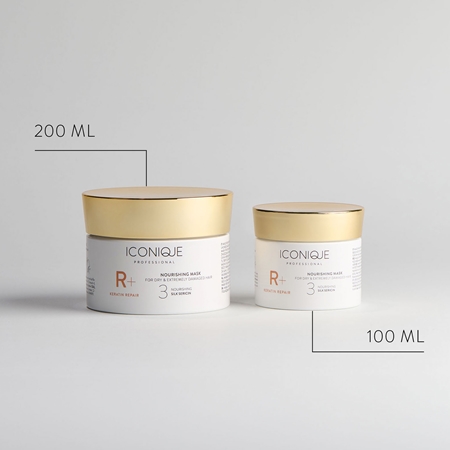 ICONIQUE Professional R+ Keratin repair Nourishing mask restoring mask ...