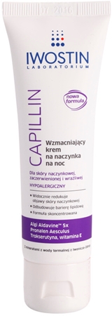 Iwostin Capillin krem wzmacniający na noc na popękane żyłki
