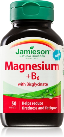 Jamieson Magnesium + B6 with Bisglycinate Nahrungsergänzungsmittel für ...