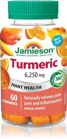 Jamieson Turmeric Gummies 6250 mg capsules molles à mâcher pour ...