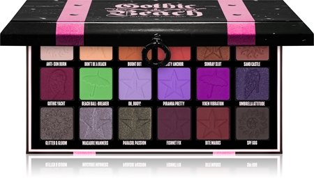 Jeffree Star Cosmetics Gothic Beach Palette Palette mit professionellen ...